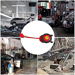 ATPTYSKJ Air Jack, 3 Ton/6600 lbs Triple Bag Air Jack, Air Bag Jack Lift Up to 17.72 Inch, 3S Fast Lifting Air Bag Jack Suitable for Long Handled Cars (Red)