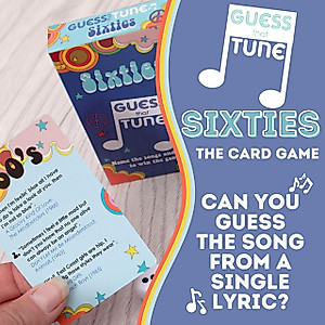 Boxer Gifts Sixties Guess That Tune Music Card Games for Adults and Families | Song Lyrics Game Night - Name The 60’s Song for Music Lovers & Sixties Trivia Themed Nostalgia Gift