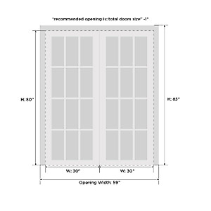 Sliding Closet Bypass Doors 60 x 80 with Hardware | Quadro 4113 White Silk with Frosted Opaque Glass | Sturdy Top Mount Rails Moldings Trims Set | Kitchen Lite Wooden Solid Bedroom Wardrobe Doors