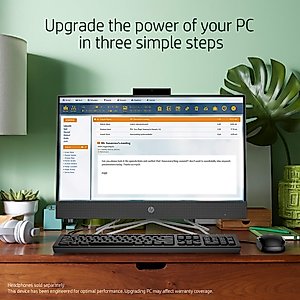 HP 2020, 22 All-in-One Desktop Computer 21.5 FHD Touchscreen/AMD Ryzen 3 3250U/ 8GB DDR4 RAM/ 1 TB HDD/DVD-Writer/AC WiFi/HDMI/Bluetooth/Black/Windows 10 Home with Hugo Mouse (Renewed)