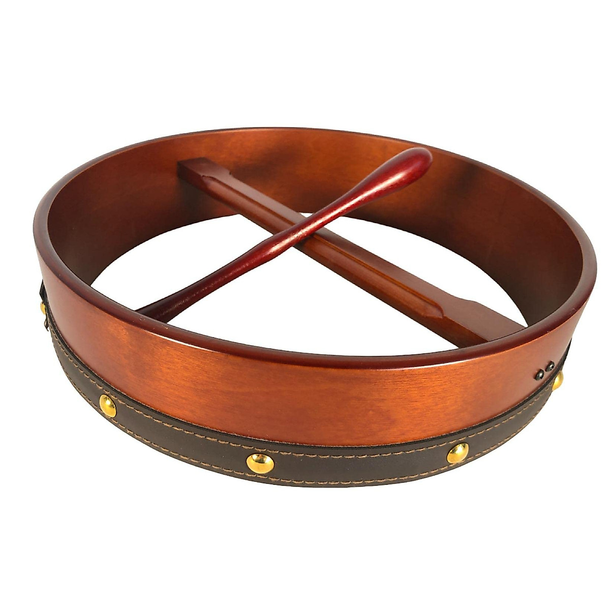 Fair Trade Traditional 12'' Irish Celtic Bodhran with beater & DVD - handcrafted in Ireland