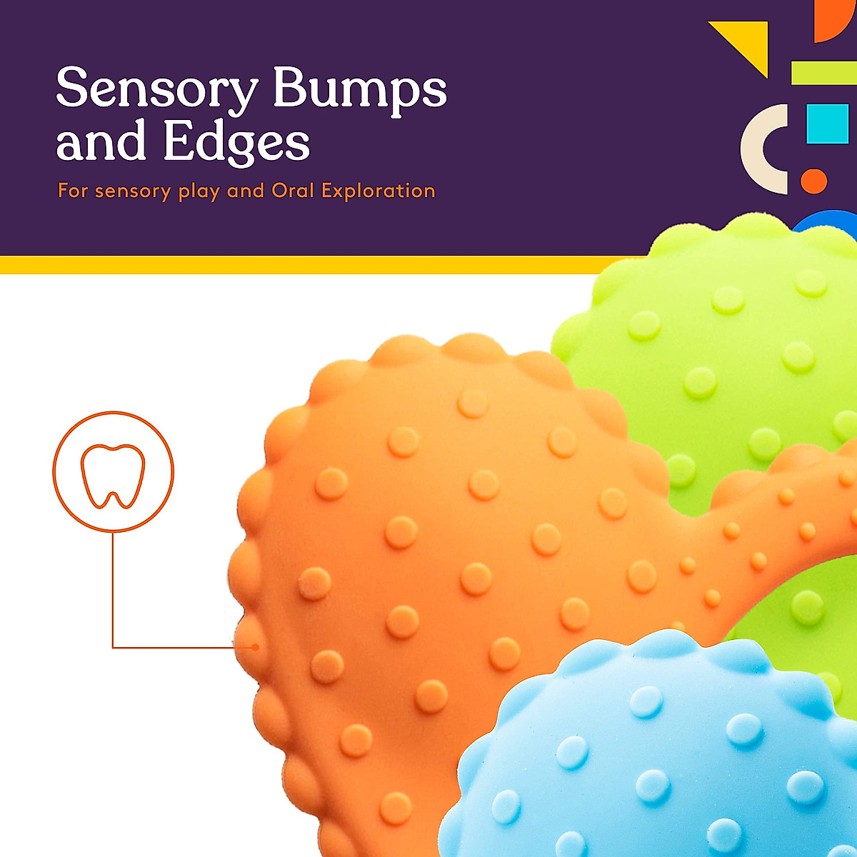 Special Supplies Teether Heart Spoon Oral Motor Therapy Tools, Textured Stimulation and Sensory Input Treatment for Babies and Toddlers, BPA Free Silicone, Dual Use Spoon Plus Teether