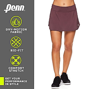 PENN Women's Spike Athletic Mini Skort for Performance Training Tennis Golf & Running - Spike Plum Purple Perfect, Medium