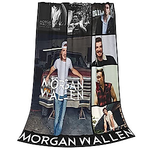 Orabo Ultra-Soft Blanket Singer Blanket Flannel Blanket Portable Throw Blanket for Living Room Couch Sofa Car 50''X40'' 60''X50'', Black6