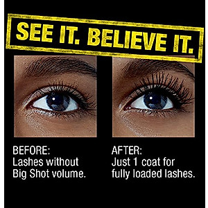 Maybelline New York Volum' Express The Colossal Big Shot Washable Mascara, Brownish Black, 0.33 fl. oz.