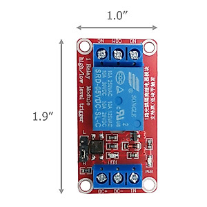 Excelity 5V Relay Module Single Channel DC for DSP AVR PIC ARM DIY Development- 4 Packs