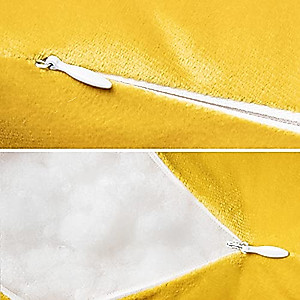 Ashler 3D Star Throw Pillows,Yellow Stars Pillows for Kids,Star Shaped Ultra Soft Velvet 18 X 18 Inches Throw Pillow, for Bedroom Room Home Decoration