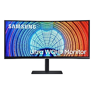 Samsung S65UA Series 34-Inch Viewfinity Ultrawide QHD Computer Monitor, 100Hz, Curved, USB-C, HDR10 (1 Billion Colors), Height Adjustable Stand, TUV-Certified Intelligent Eye Care (LS34A654UXNXGO)