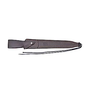 Joker Hunting Knife CC29 Guepardo with Deer Handle, 11,8 inches Blade, Brown Leather Sheath, Fishing Tool, Hunting, Camping and Hiking