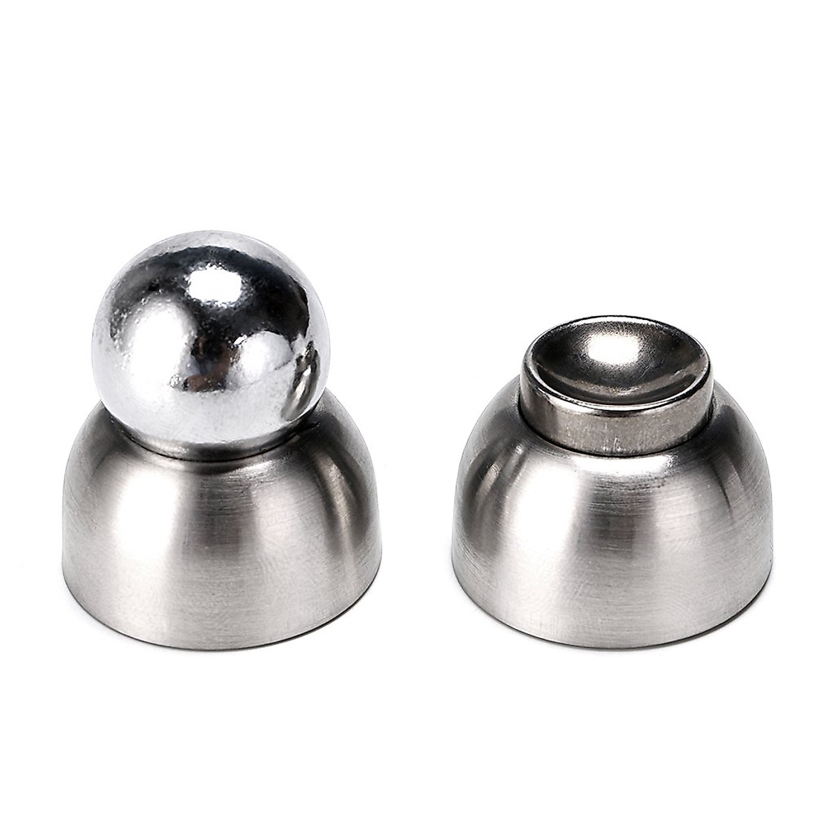 Sumnacon Powerful Magnetic Doorstop - 2 Pcs Stainless Steel Mini Door Stopper, Heavy Duty Magnetism Door Holder for Bedroom Bathroom Kitchen Home Office
