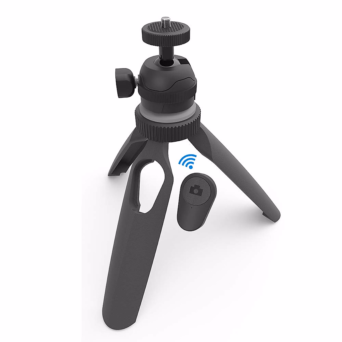 Active Mini Tripod with Wireless Bluetooth Shutter Remote & Camera Mount