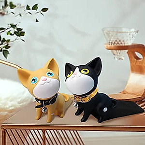 Door Stopper Decoration,Cute Cat Door Stop,Security Door Stopper Wedge 2 Piece