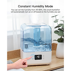 MORENTO HY4866 Air Purifiers for Large Room 4.5L Humidifier, White