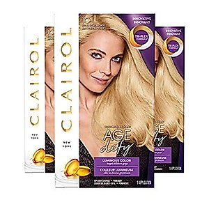 Clairol Age Defy Permanent Hair Dye, 10 Extra Light Blonde Hair Color, 3 Count