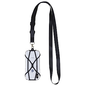 Gear Beast Universal Crossbody Cell Phone Lanyard Compatible with iPhone, Galaxy & Most Smartphones, Phone Case Holder & Cross Body Strap Black