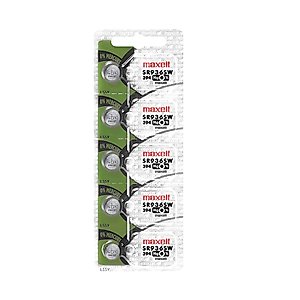 Maxell Watch Battery Button Cell SR936SW 394 Pack of 5 Batteries