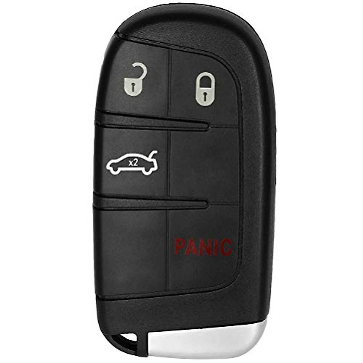 SCITOO Keyless Entry Remote Key Fob SHELL CASE Replacement for 4 Buttons Uncut Car Key for Dodge for Challenger for Charger for Journey for Dart for Durango 1pc FCC M3N-40821302 M3N40821302