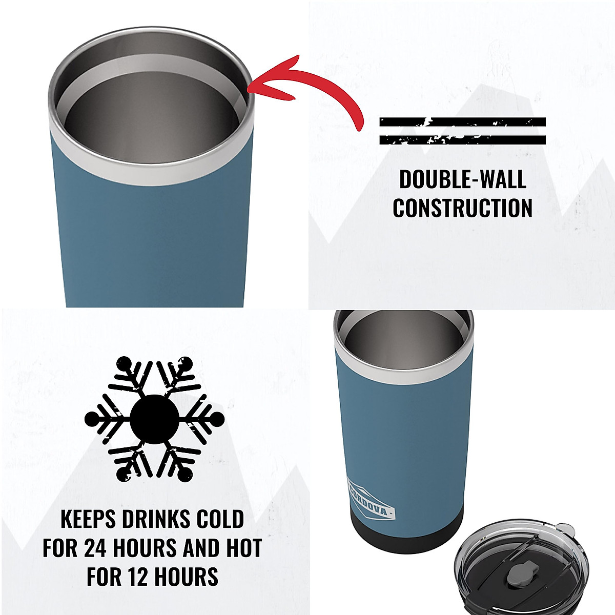 Cordova Outdoors Trailhead Class Tumbler, Yonder, 20 oz