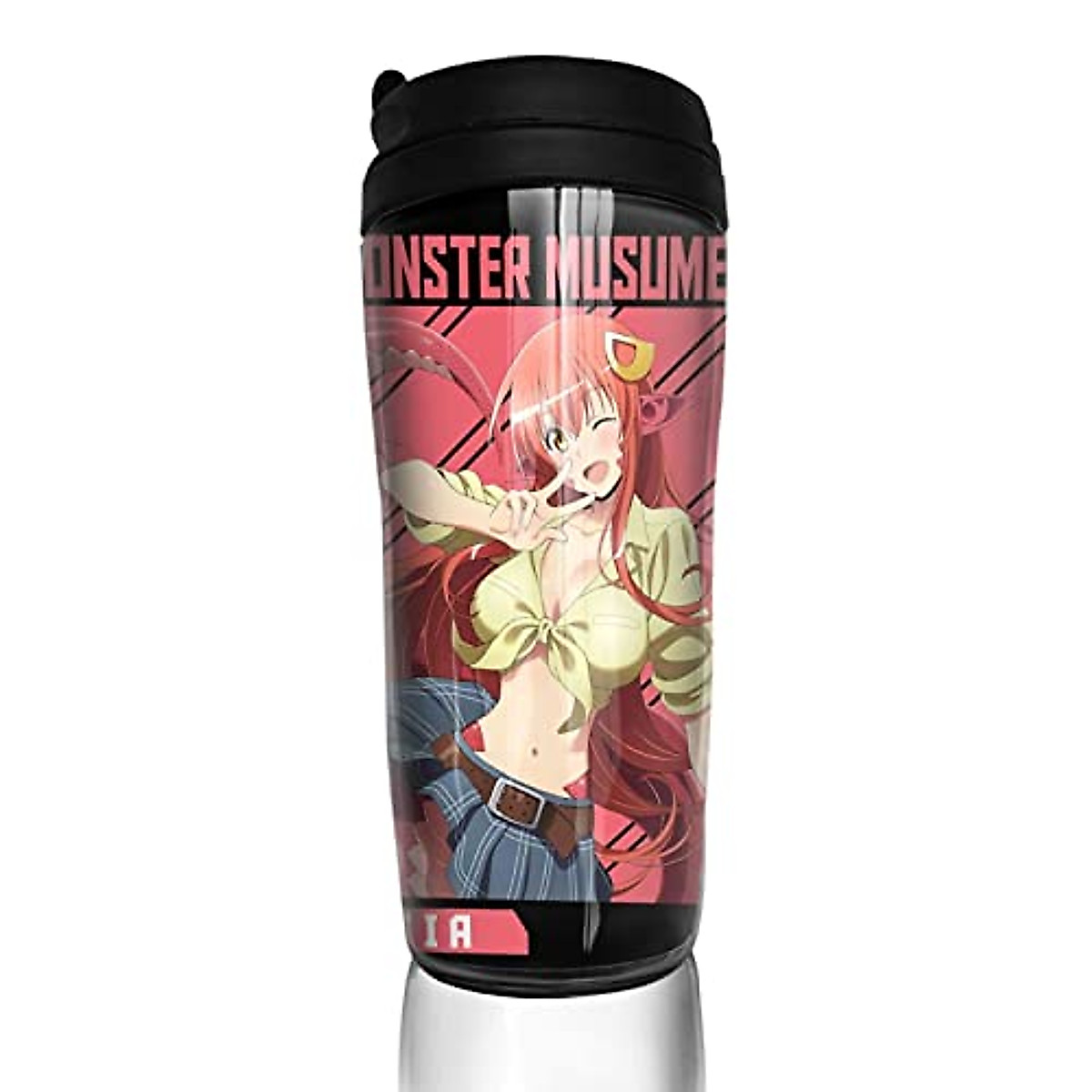 Anime Monster Musume Miia Coffee Cup Thermos Mug Double Wall Vacuum Insulated Bottle Portable Tumblers Travel Mugs 12 Oz