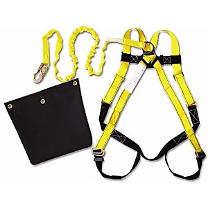 Guardian Fall Protection 17200 ALK IS-72-Aerial Lift Kit-HUV - 01101 with Attached 6-Foot Internal Shock Lanyard - 11200 and Aerial Lift Bag