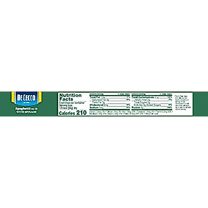 De Cecco Pasta, Spaghetti with Spinach, 12 Ounce (Pack of 12)