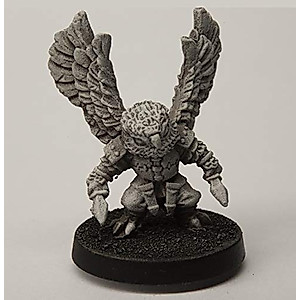 Stonehaven Male Owlfolk Rogue Miniature Figure (for 28mm Scale Table Top War Games) - Made in US