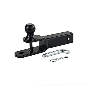 TOPTOW 3 in 1 ATV / UTV Towing Hitch Receiver 64208 Ball Mount Adapter with 1 7/8 inch Ball, Fit for 2 inch Receiver