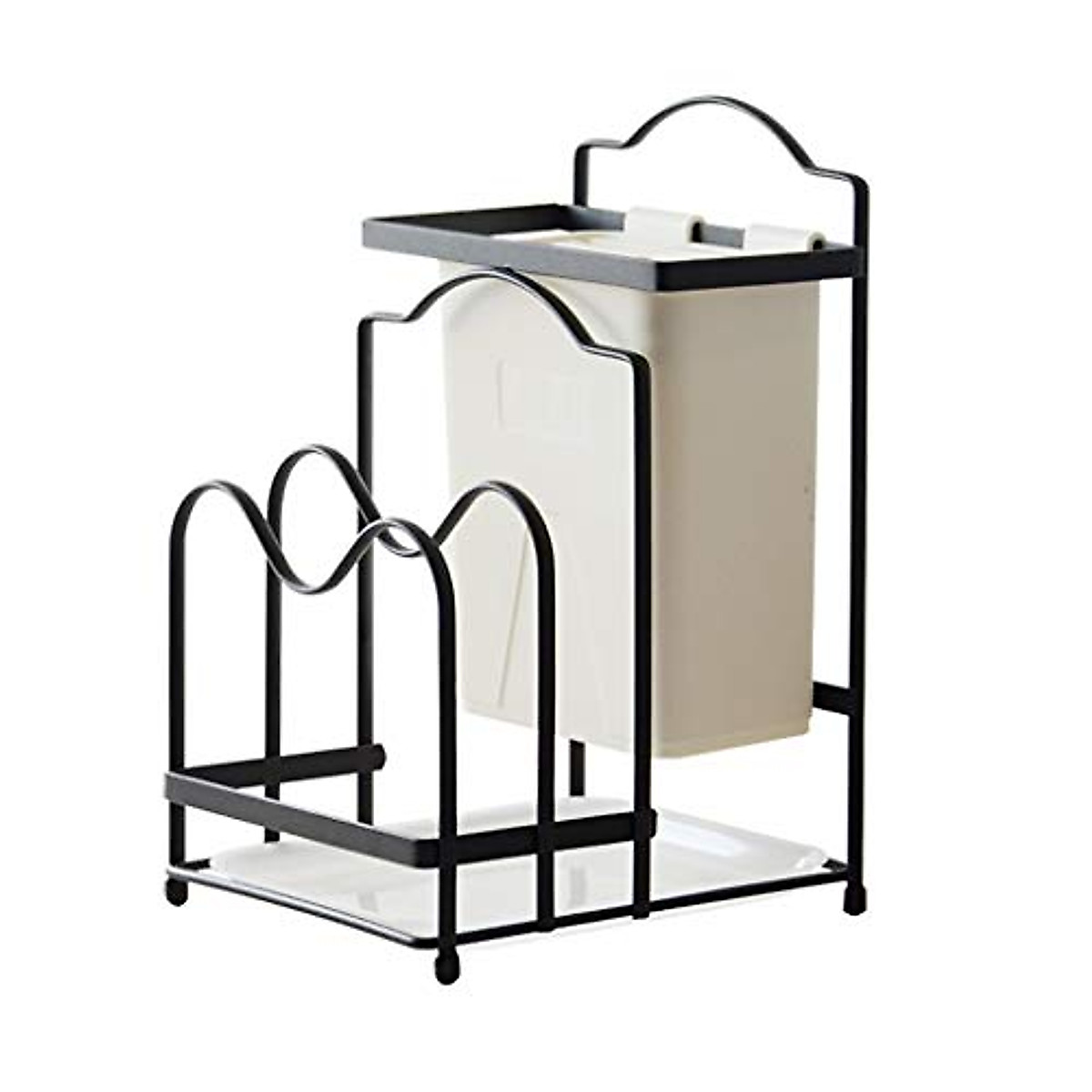 DRNKS Pot Rack Sitting Kitchen Cutting Board Chopping Board Rack Free Punching Multifunctional Cutting Board Lid Storage Rack Applicable to kitchen stove