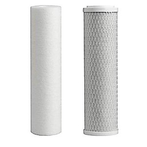 CFS – 2 Pack Water Filter Kit Includes Sediment & Carbon Cartridges Compatible with WP560038 Models – Remove Bad Taste & Odor – Whole House Replacement Water Filter Cartridge - 5 Micron - 10” Inch