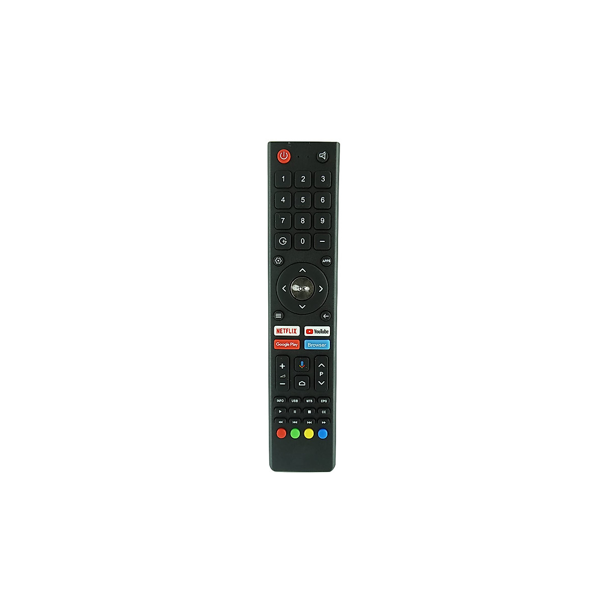 HCDZ Replacement Voice Bluetooth Remote Control for JVC RM-C3367 LT-50KC508 50" Smart 4K UHD Android TV