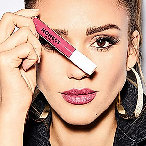 Honest Beauty Liquid Lipstick, Forever with Avocado oil + Hyaluronic Acid |Lasting Hydration | EWG Certified + Dermatologist tested & Vegan + Cruelty free | 0.12 fl. oz.