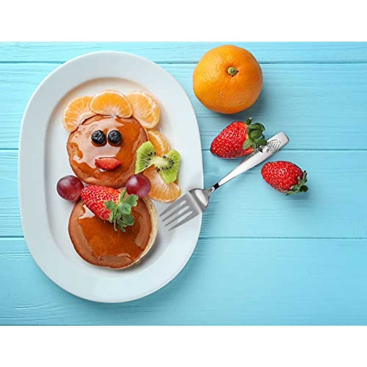 9 Piece Stainless Steel Kids Forks - Child and Toddler Safe Flatware - Kids Utensil Set - Metal Kids Cutlery Set - Includes a Total of 9 Small Kids Forks