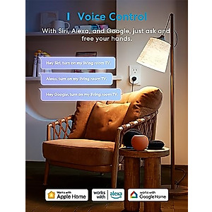 meross Matter Smart Plug Mini, Easy Setup, 100% Privacy Smart Outlet, Compact Size, Support Apple Home, Alexa, Google Home with Schedule and Timer, App and Voice Control, 2.4G Wi-Fi Only (2 Pack)