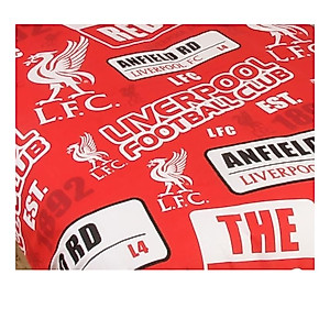 UKSoccershop Liverpool F.C. Single Duvet Set PT