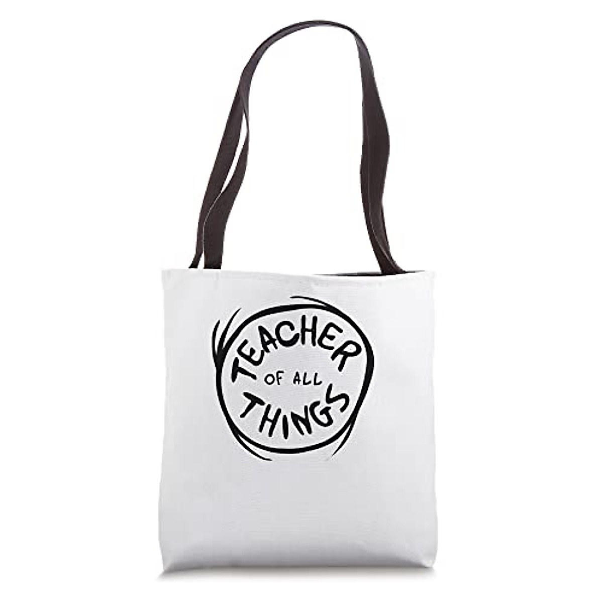 Dr. Seuss Teacher of all Things Emblem RED Tote Bag