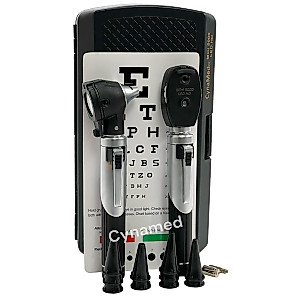 Cynamed - Diagnostix Bright White Led Otoscope Set with Accessories-Multi-Function Otoscope Student Set-Hard Case