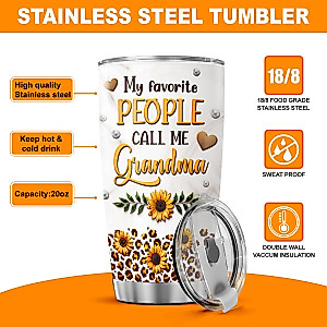 Grandma Rainbow, Tumblers Print Coffee Leopard Nana Granny Cup Cups Handle Cheetah Water, Tumbler 20 Oz With Lid And Straw, Grandma Gifts