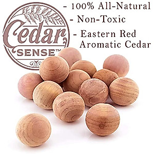 Cedar Sense Cedar Rings & Balls - 30 & 60 Pack Combo Save $$$ When You Buy 2 Combined - Cedar Blocks for Clothes Storage - Cedar for Closets - Closet Freshener - Cedar for Hangers