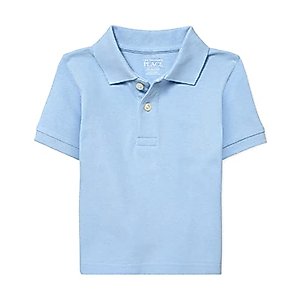 The Children's Place Baby Boys and Toddler Boys Short Sleeve Pique Polo, Brook, 5T