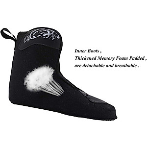 LIKU Black Professional Inline Skates Unisex (Men 11,Women 12)