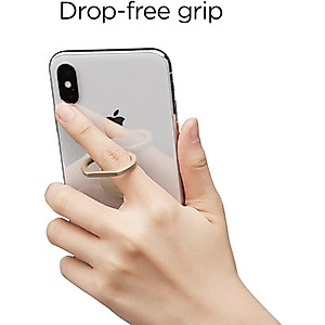 Spigen Style Ring 360 Cell Phone Ring/Phone Grip/Stand/Holder for All Phones and Tablets Compatible with Magnetic Car Mount - Champagne Gold