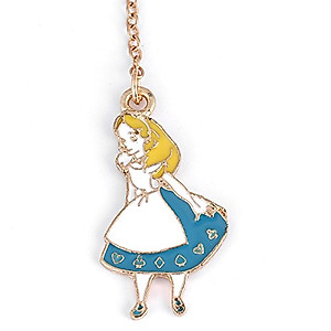 iFCOW Bookmark Creative Gold Metal Leaf with Pendant Fairy Tale Style for Book Paper Reading Kid Boy Girl Student Alice