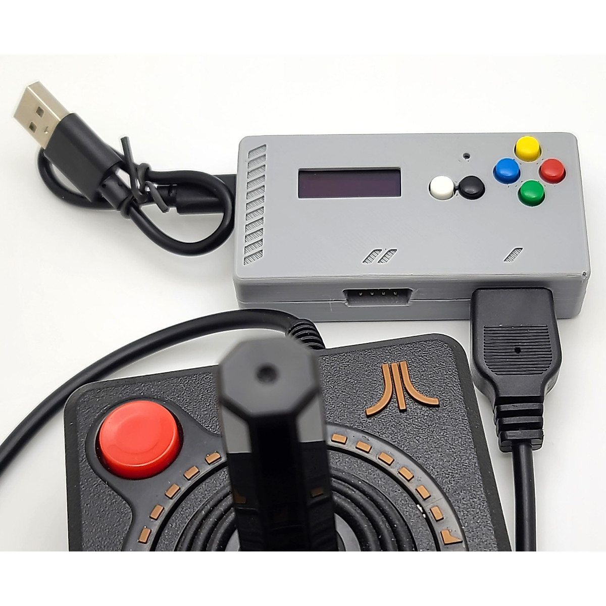 9 pin to USB Dual Atari Joystick,Paddle,and Driving Adapter by iCode,DB9 Ports,Plus Edition,ATARIPLUS2USB