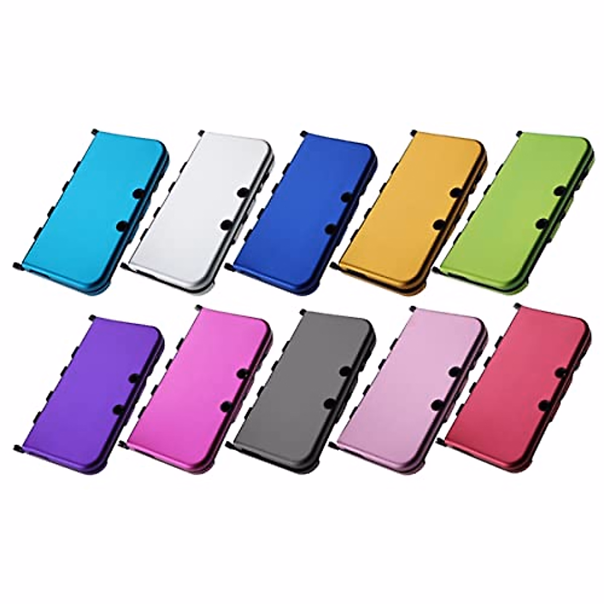 NSLikey Aluminum Hard Metal Box Protector Cover Plate Protective Case Housing Shell for New 3DS XL for New 3DS LL Metal Box Cover Case Shell (Black)