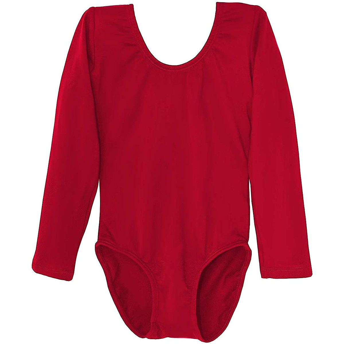 Dancina Toddler Leotard Long Sleeve Little Girls Team Basics First Gymnastics 4 Red