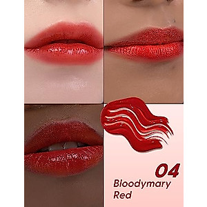 It'S SKIN Tincy All-Day Semi-Matte Lip Stain Tint 0.13oz (04 Bloodymary Red) - Non-Transfer | Smooth Satin Finish, Rich Pigmentation | Moisturizing, Comfortable Vivid Color for Lasting All-Day Beauty