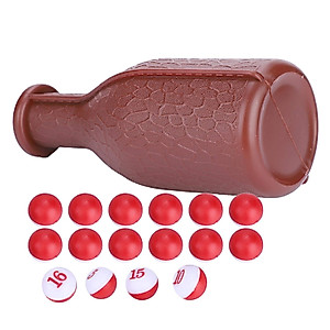 Billiards Dice, Brown Perfect Billiards Accessory Rubber Dice Bottle, for Kelly, Pea and Pill Pool and Others
