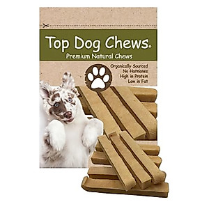 Top Dog Chews – Small Himalayan Yak Cheese for Dogs, 100% Natural & Long-Lasting Dog Treats, Gluten Free & Digestible Cheese Sticks, Sold by The Pound (1LB, ~7 Dog Chews)