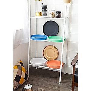 Woiida 12 Inch Large Ceramic Saucer - Ceramic Drainage Tray for Plant Pot (Matte White)