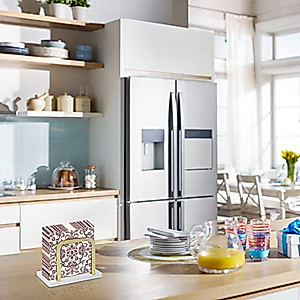 Winmien Napkin Holder, Paper Towel Dispenser with Marble Base for Kitchen Countertops.（Gold）